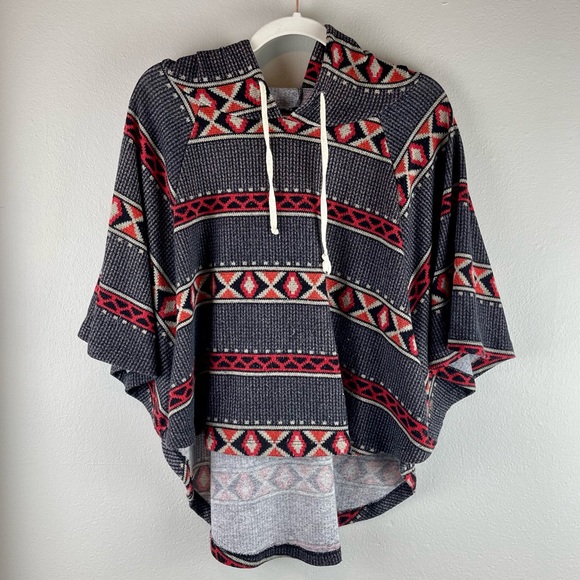 Source Unknown | Sweaters | Cape Hooded Light Sweater | Poshmark